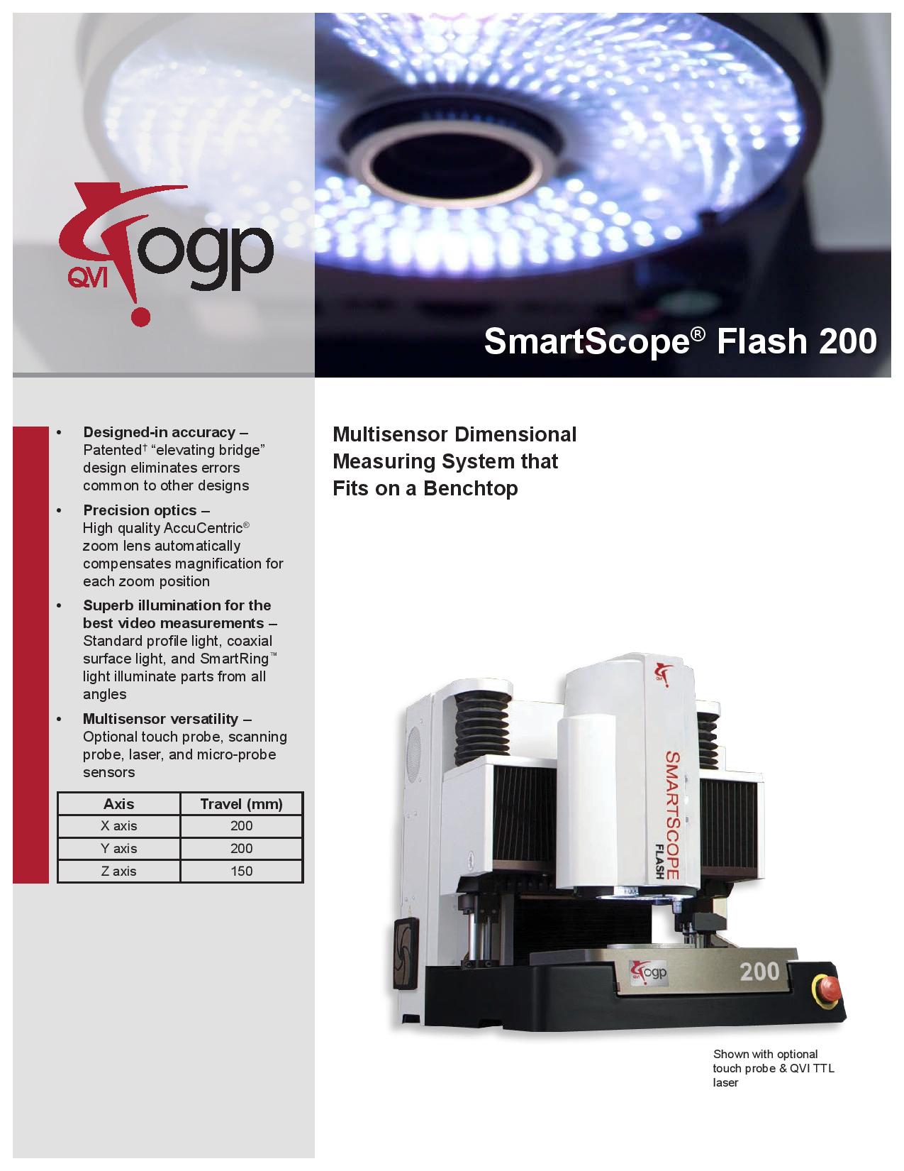 SmartScope FLASH/CNC - automatic measuring machine for various ...